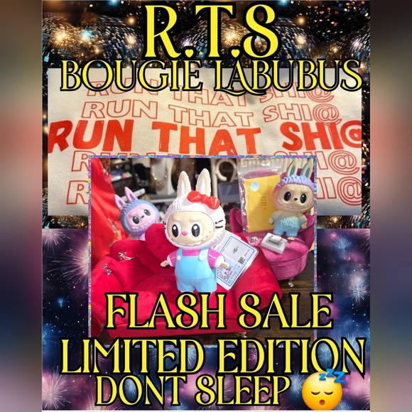 Runthatshii@ | Other | Runthatshii Flash Sale Bougie Labubus Opan Bins ...